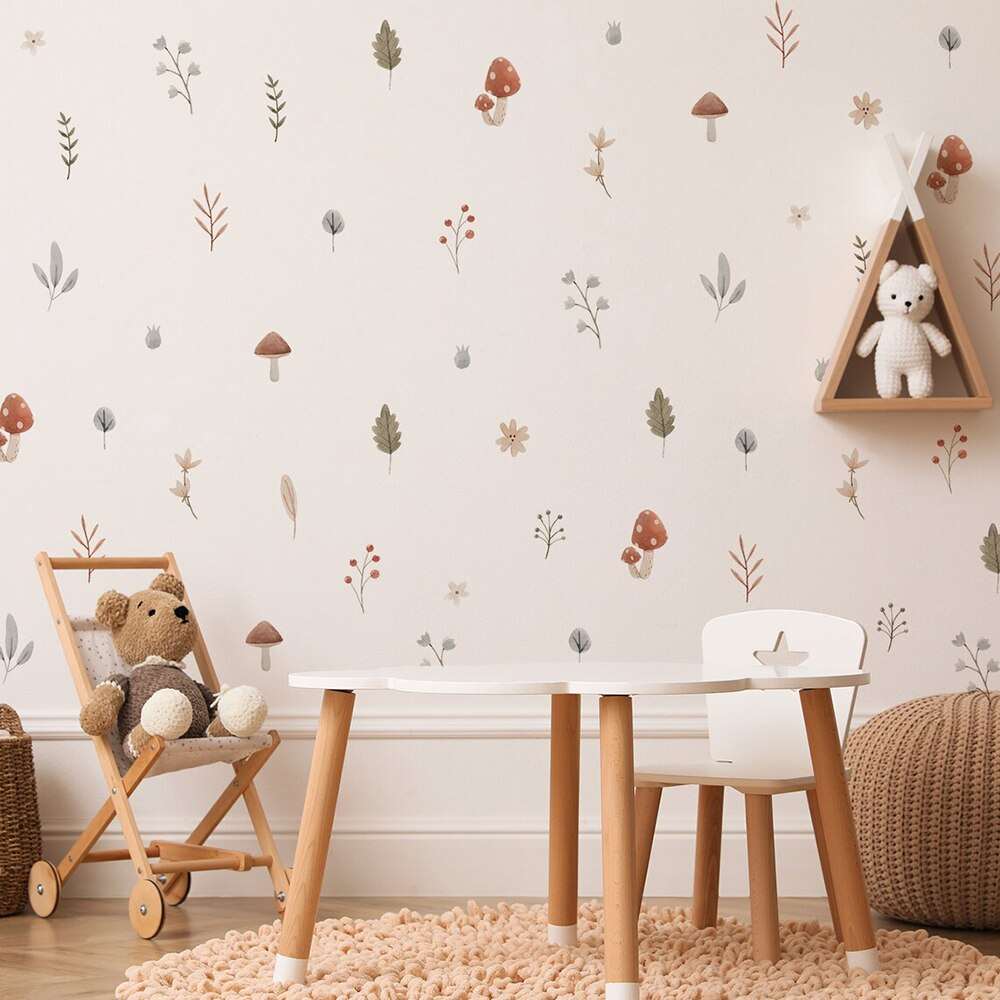Lilly & Lula | Mystical Mushroom & Floral Magic Wall Sticker Decals