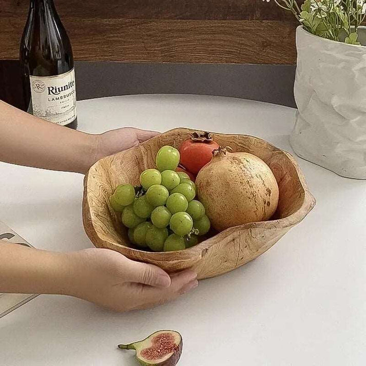Lilly & Lula | Natural Solid Wood Fruit Bowls